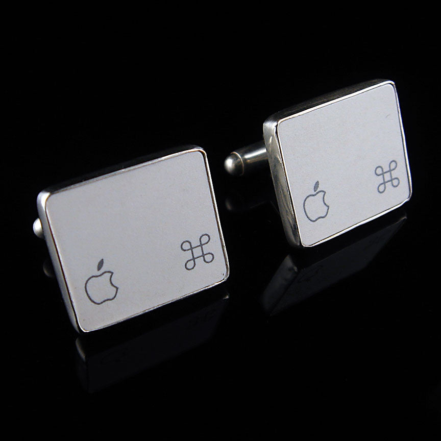 Command Key V1 Cufflinks - Handmade Geek Chic Silver Cufflinks ...